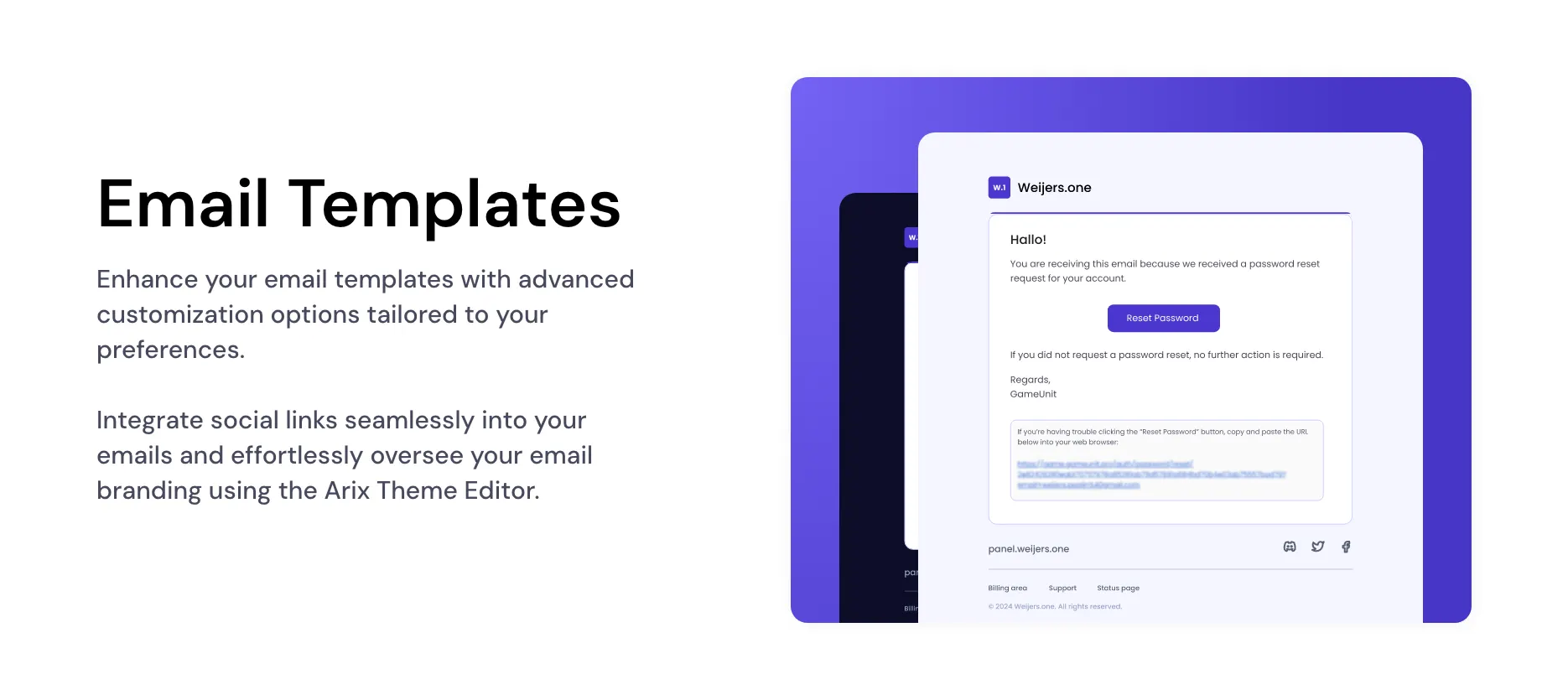 Arix Theme | Latest Pterodactyl | BuiltByBit