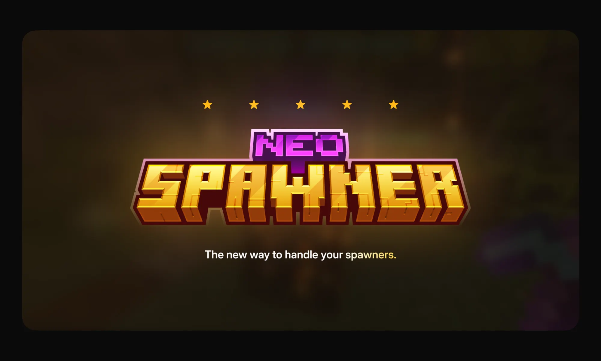 NeoSpawner - Virtual Spawners Plugin | BuiltByBit