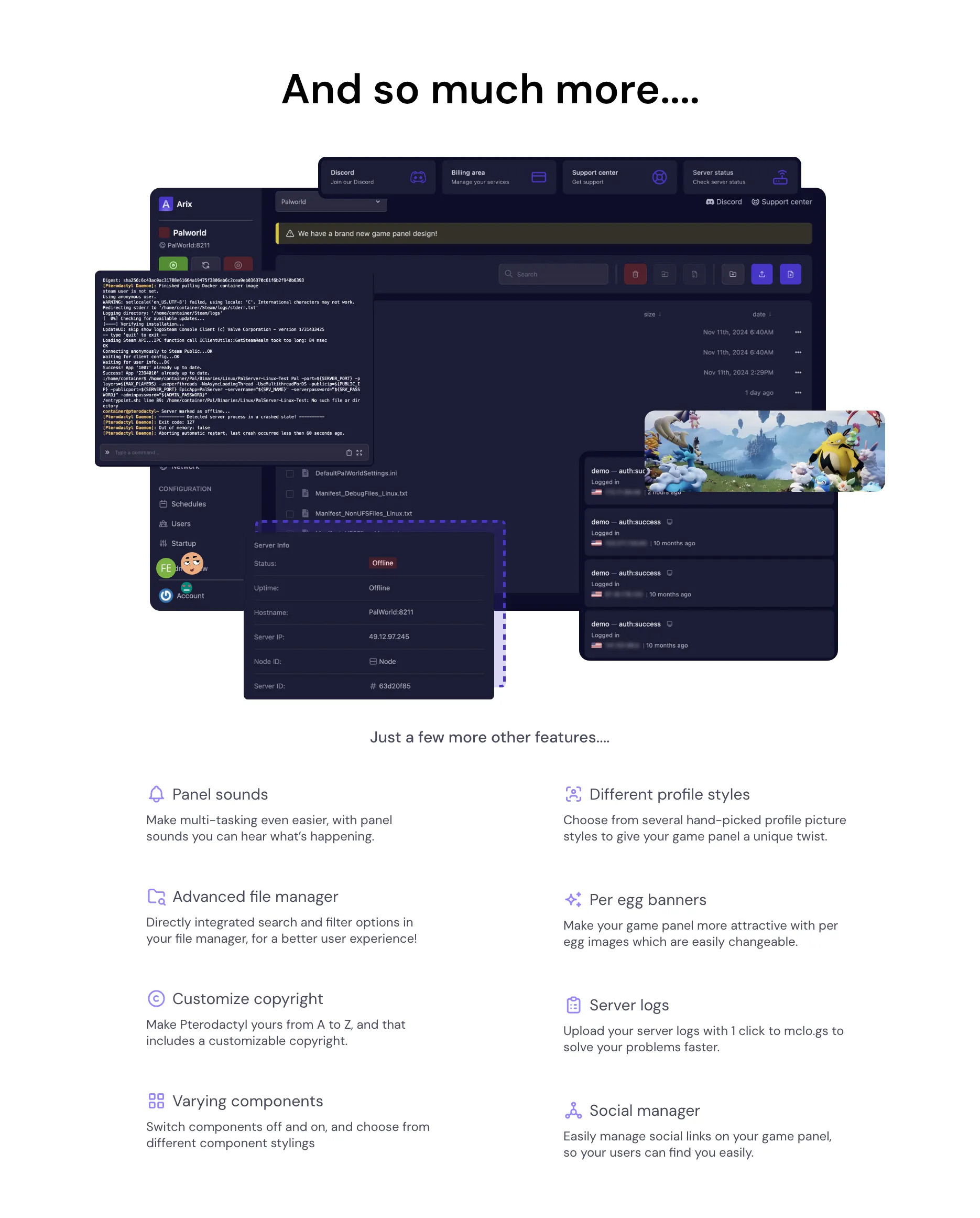 Arix Theme | Latest Pterodactyl | BuiltByBit