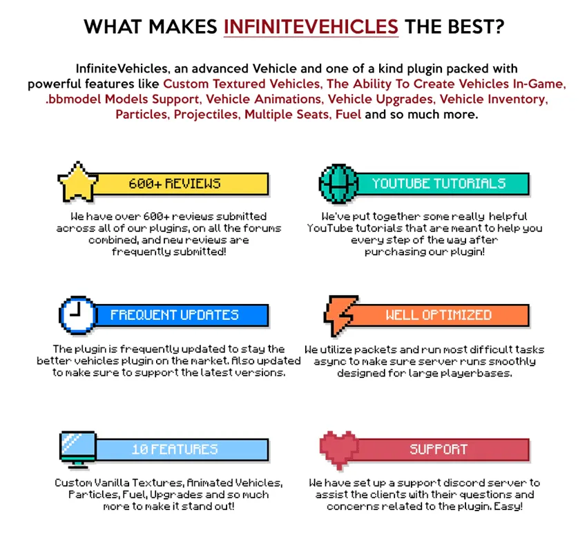 InfiniteVehicles | Must Have Plugin | BuiltByBit