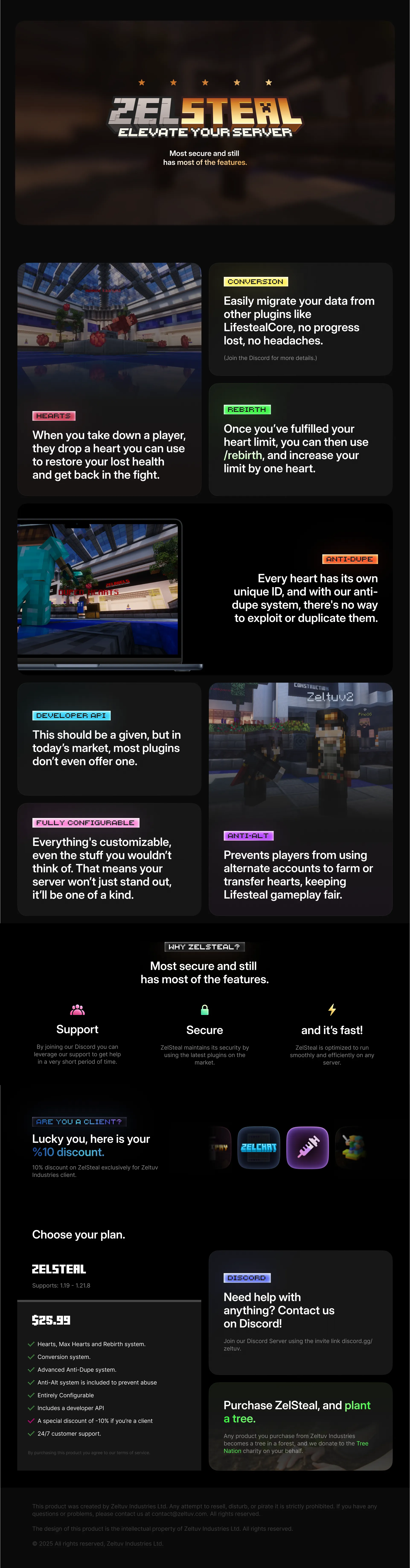 ZelSteal - Advanced Lifesteal Core | BuiltByBit