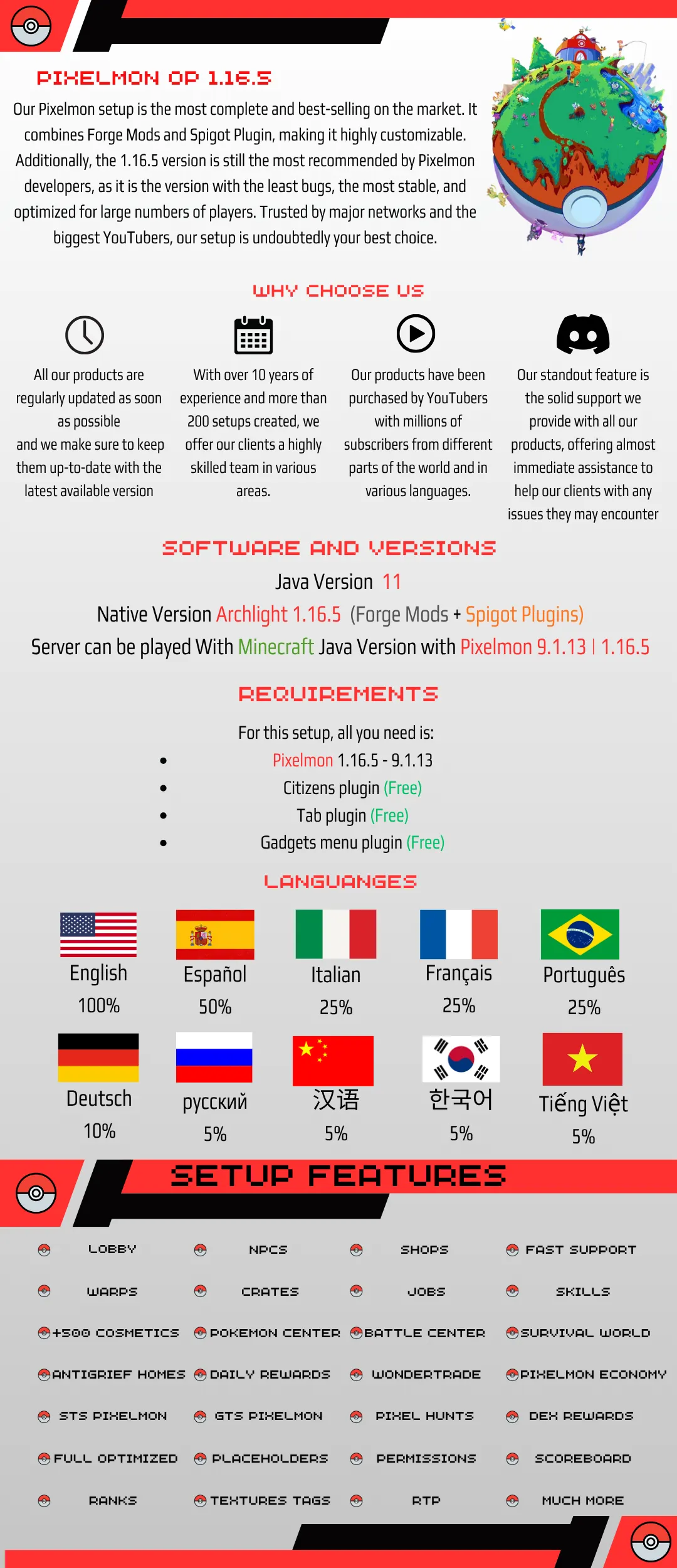 Pixelmon OP Survival | Forge Setup | BuiltByBit