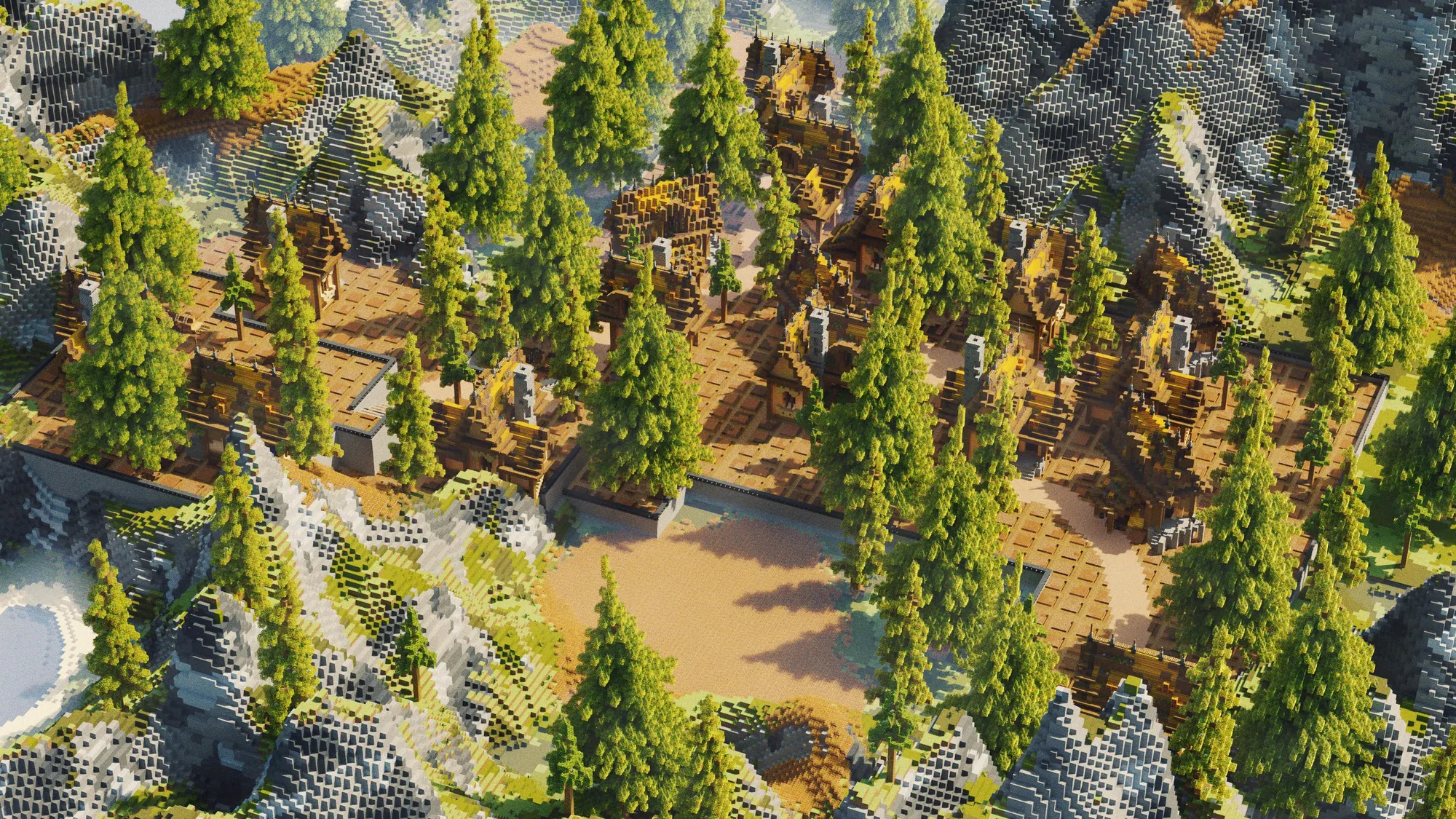 Large Hub - Medieval Farming Village | BuiltByBit