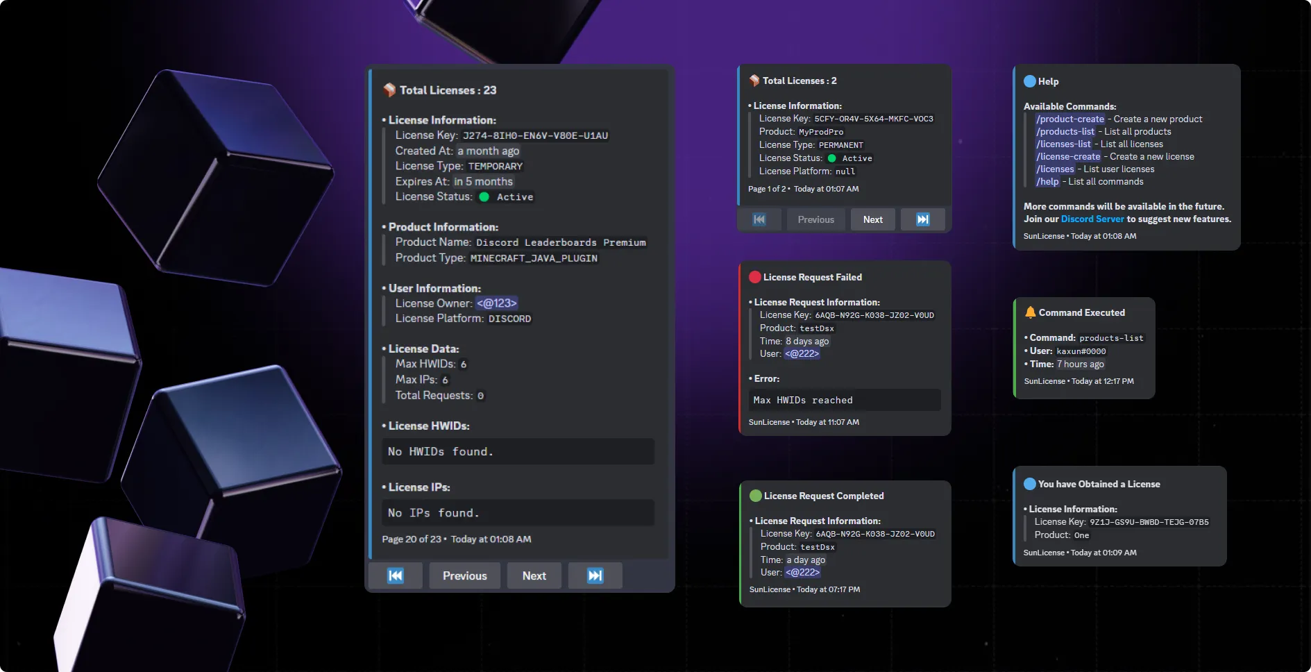 SunLicense | License Management System | BuiltByBit