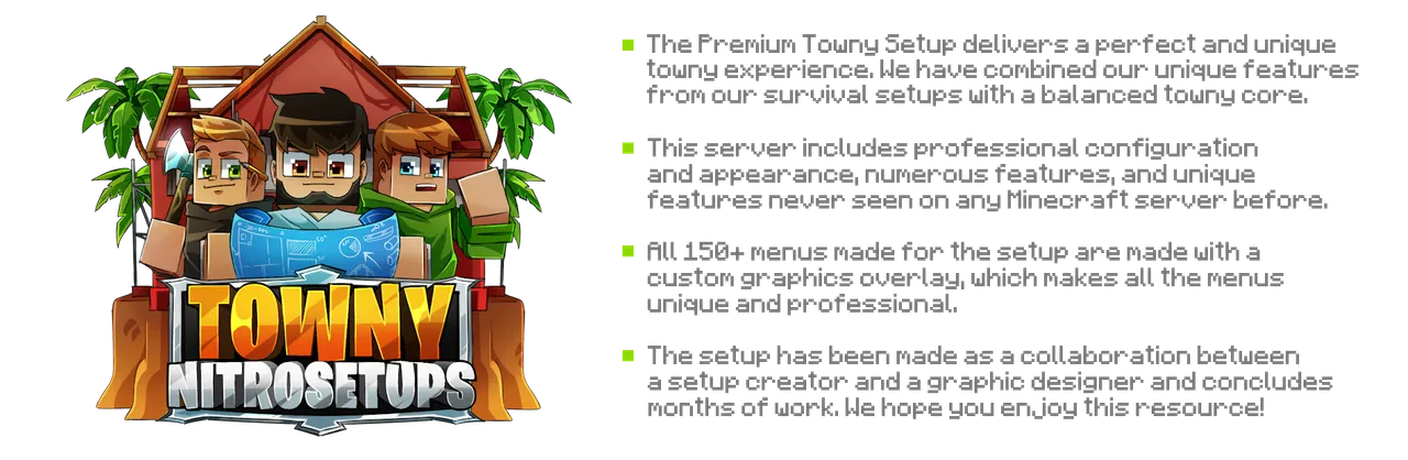 Premium Towny Setup | NitroSetups | BuiltByBit