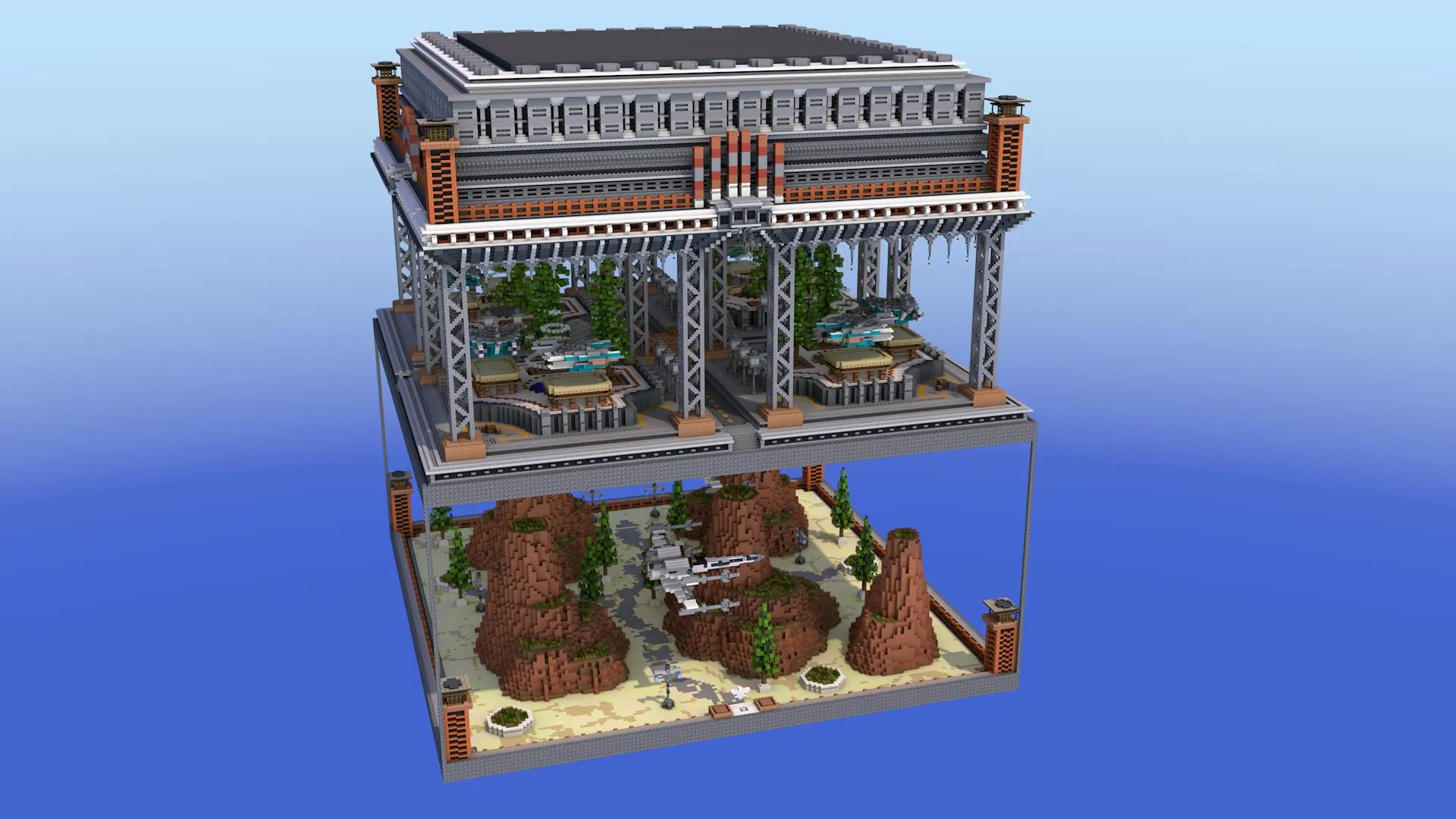 HCF - Military Aircraft Hangar & Road | BuiltByBit