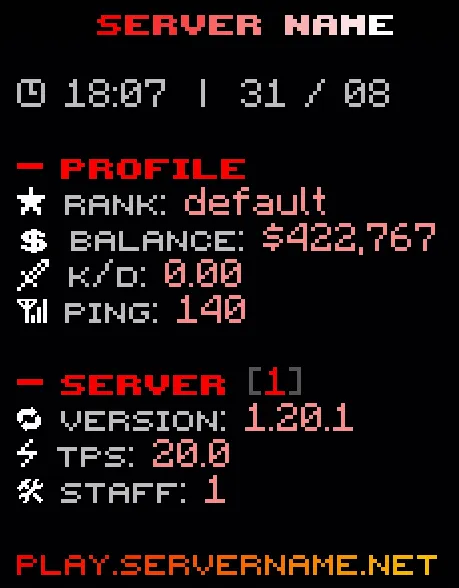 TAB & Scoreboard Configuration | BuiltByBit