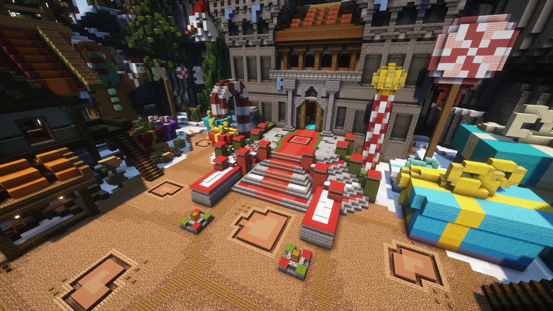 Winter Medieval Server Spawn | BuiltByBit