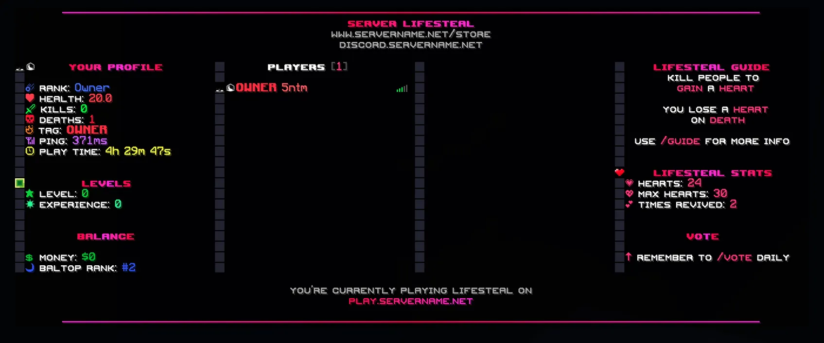 TAB & Scoreboard Configuration | BuiltByBit