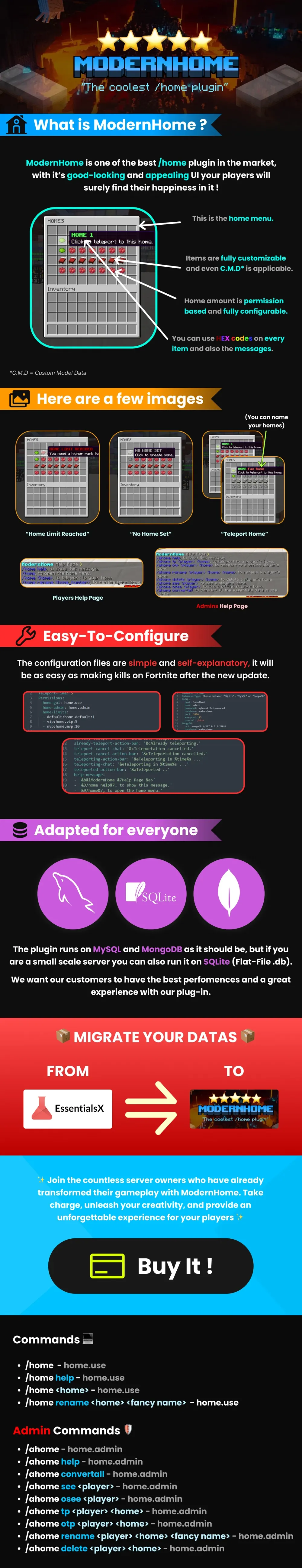 Modern Homes | UI-Based & Cross-Server | BuiltByBit