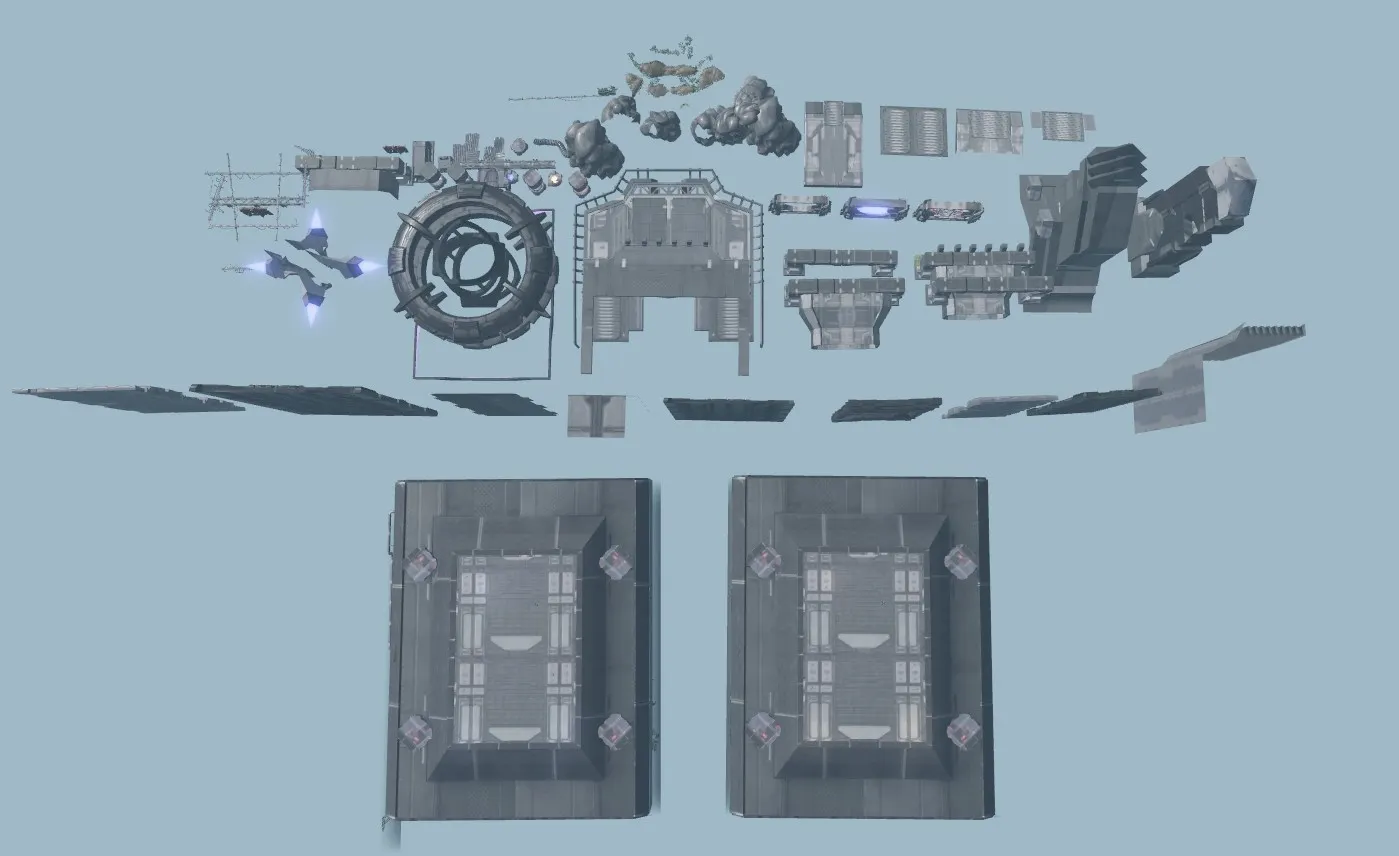 Roblox Modular Futuristic Sci-Fi Assets | BuiltByBit