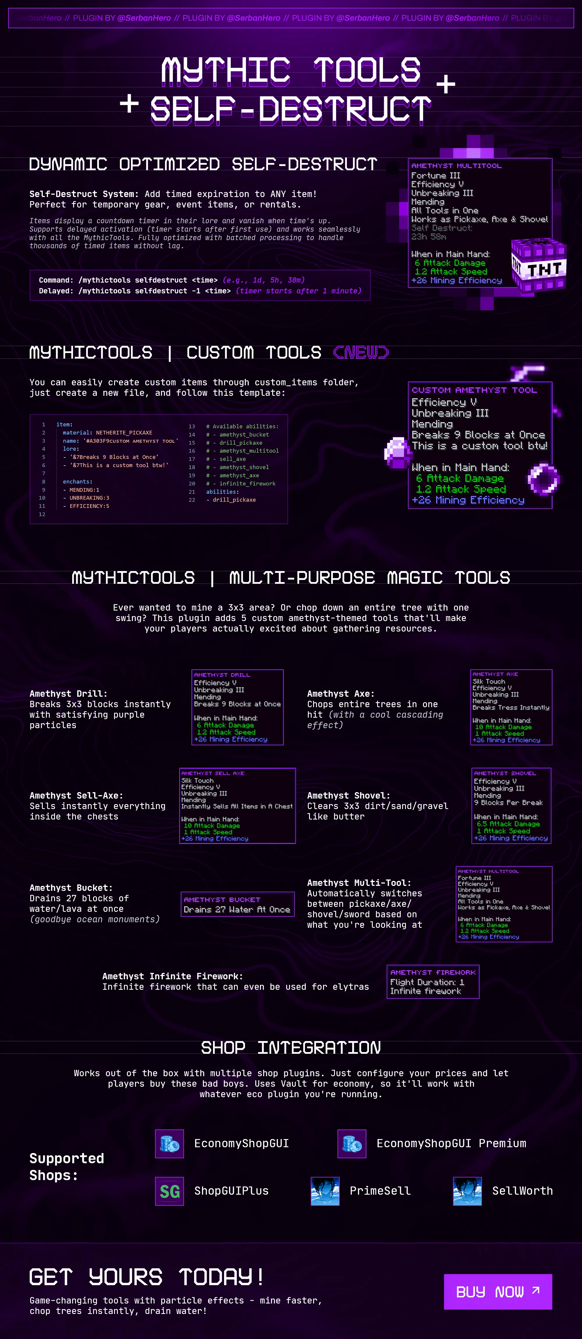 MythicTools + Self-Destruct | Optimized | BuiltByBit